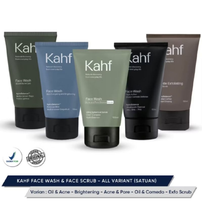 Jual Kahf Face Wash & Scrub 100ml - All Variant (Satuan) | Shopee Indonesia