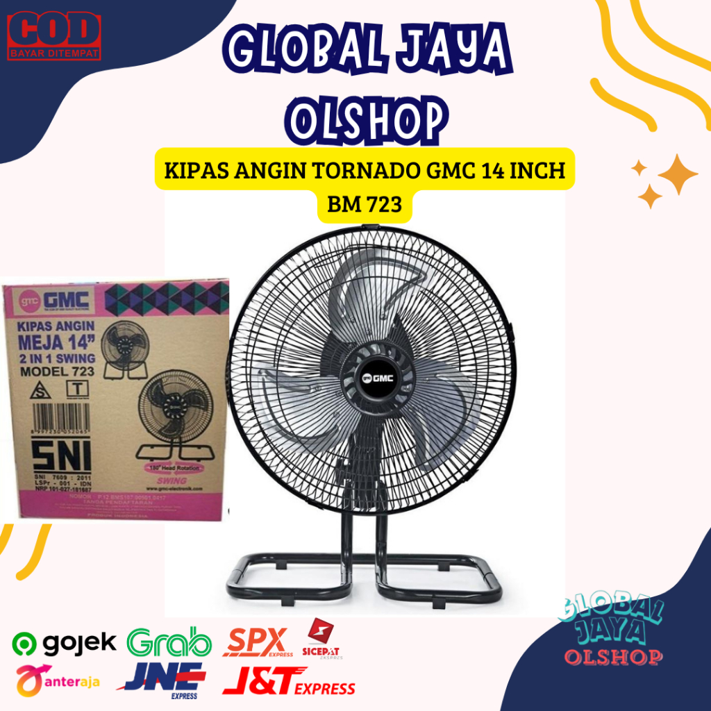 Jual GMC KIPAS ANGIN TORNADO 14 INCI BM 723 BALING BESI (INSTAN) | Shopee Indonesia