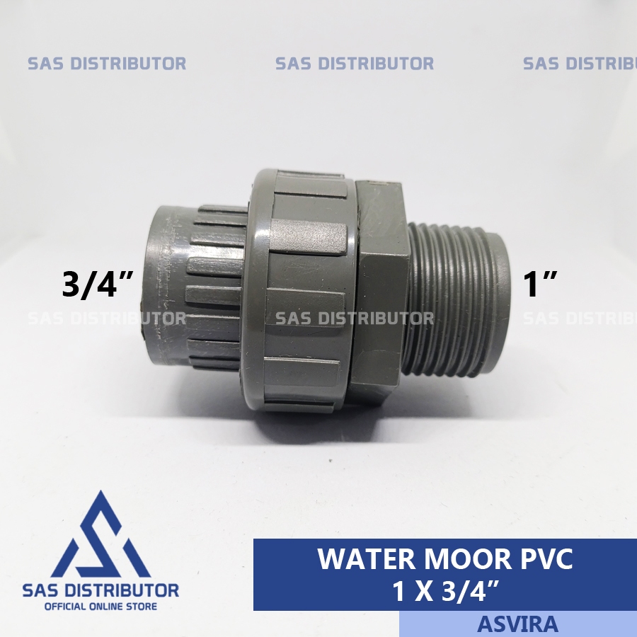 Jual Water Mur 1 x 3/4" inch Asvira / Watermur Drat Luar 1 x 3/4" PVC ...