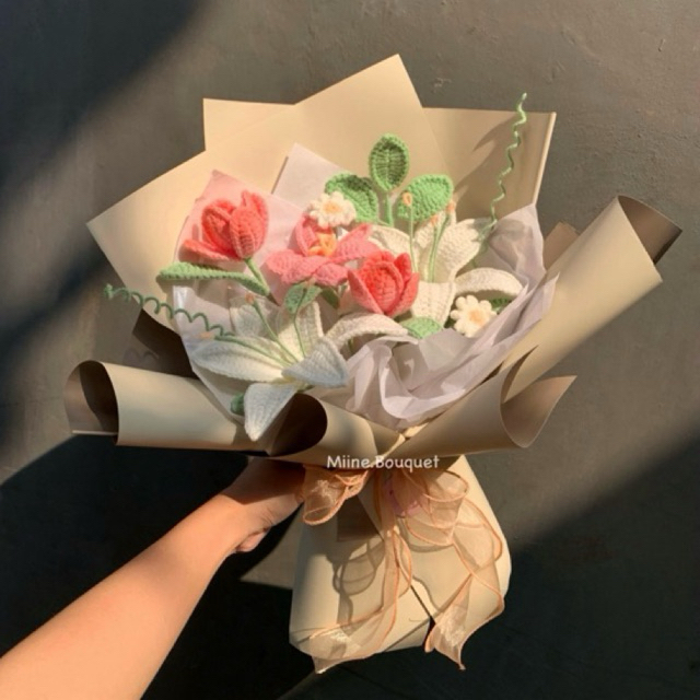 Jual READY buket rajut lily crochet bouquet lily | Shopee Indonesia