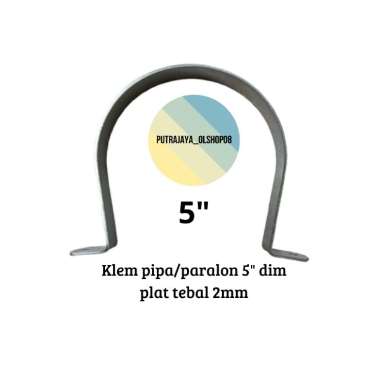 Jual klem pipa paralon 5" dim plat besi tebal | Shopee Indonesia