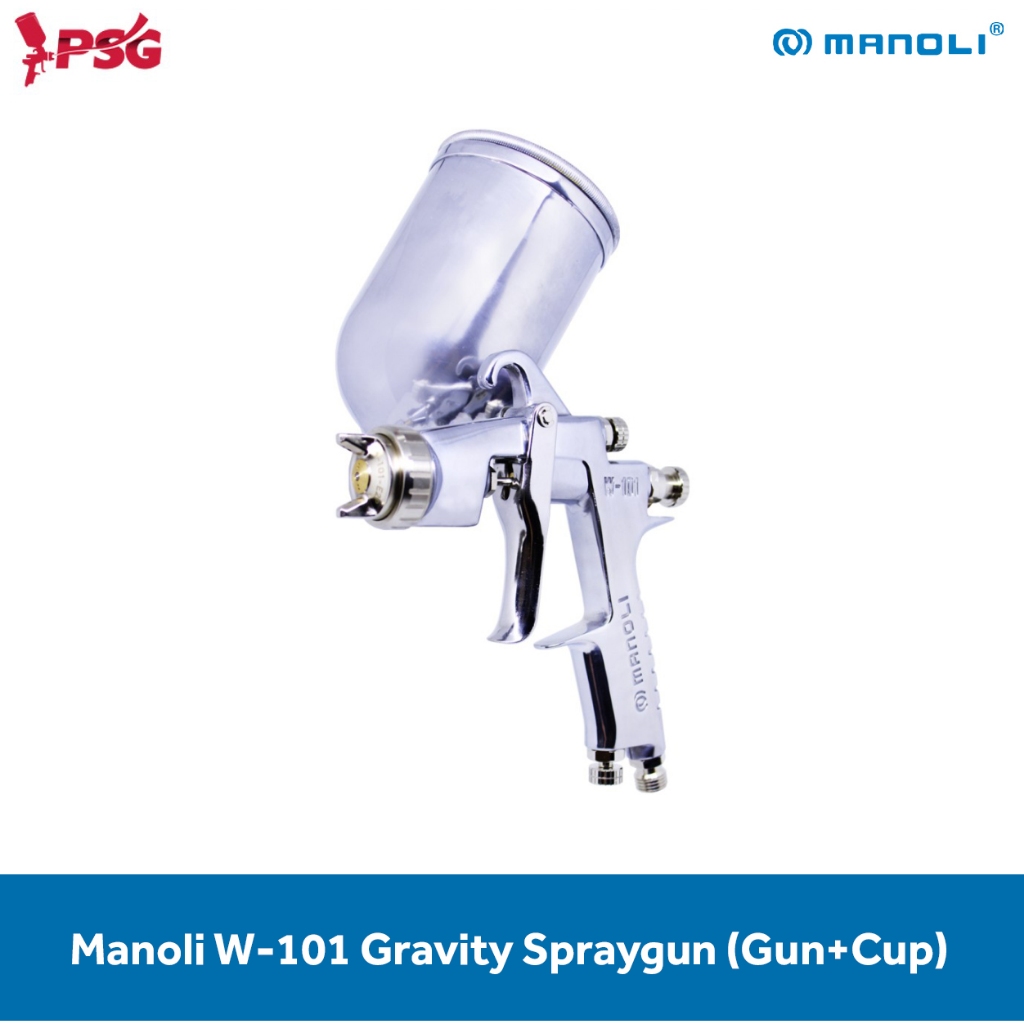 Jual Manoli W-101 Gravity Spraygun (Gun+Cup) | Shopee Indonesia