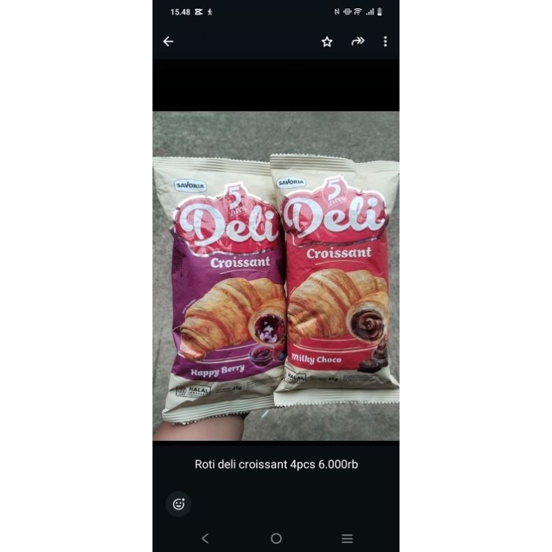 Jual Savoria Deli Croissant Happy Berry Milky Choco | Shopee Indonesia