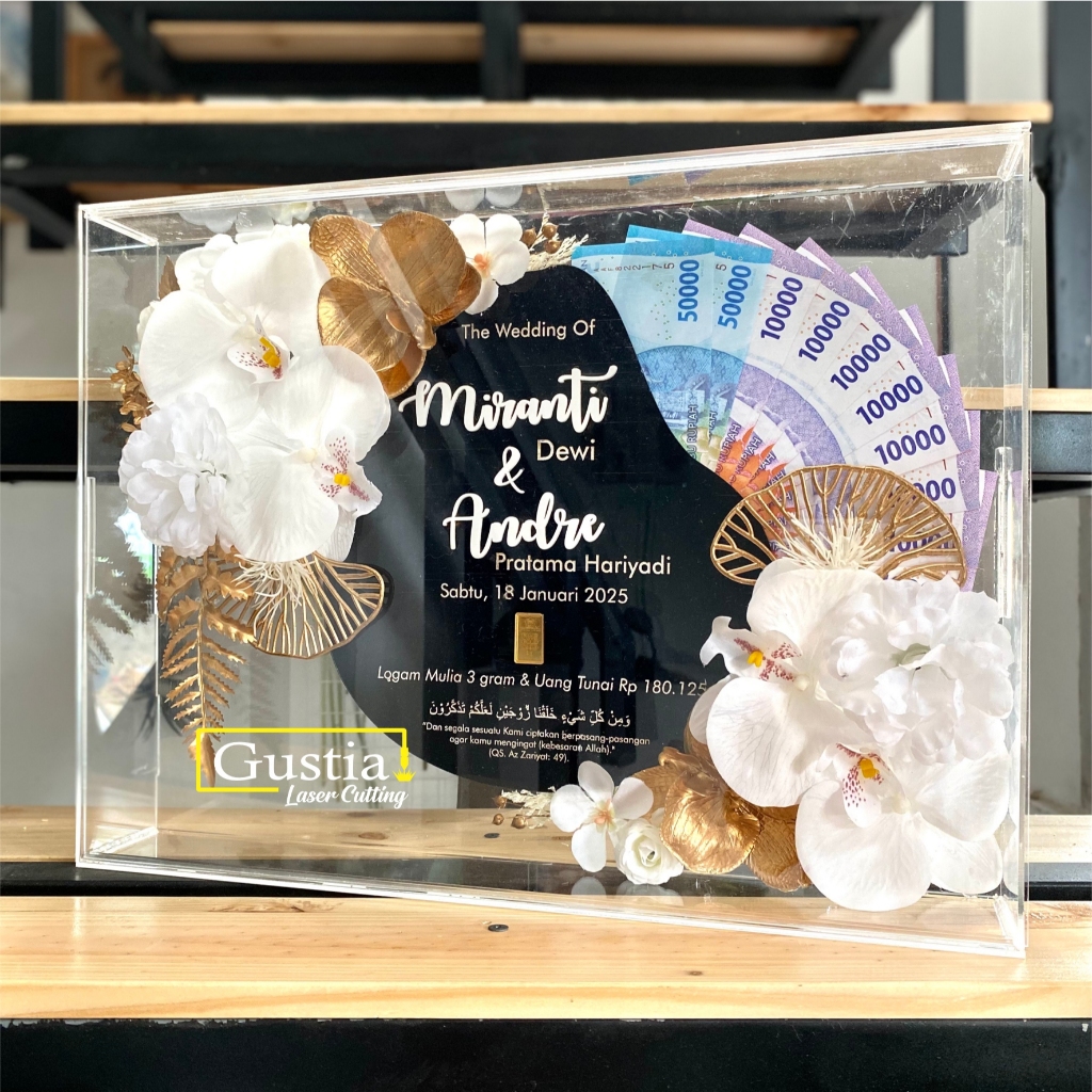 Jual 30x40 Frame Mahar Akrilik Botanique | Mahar Tetes Air | Mahar ...