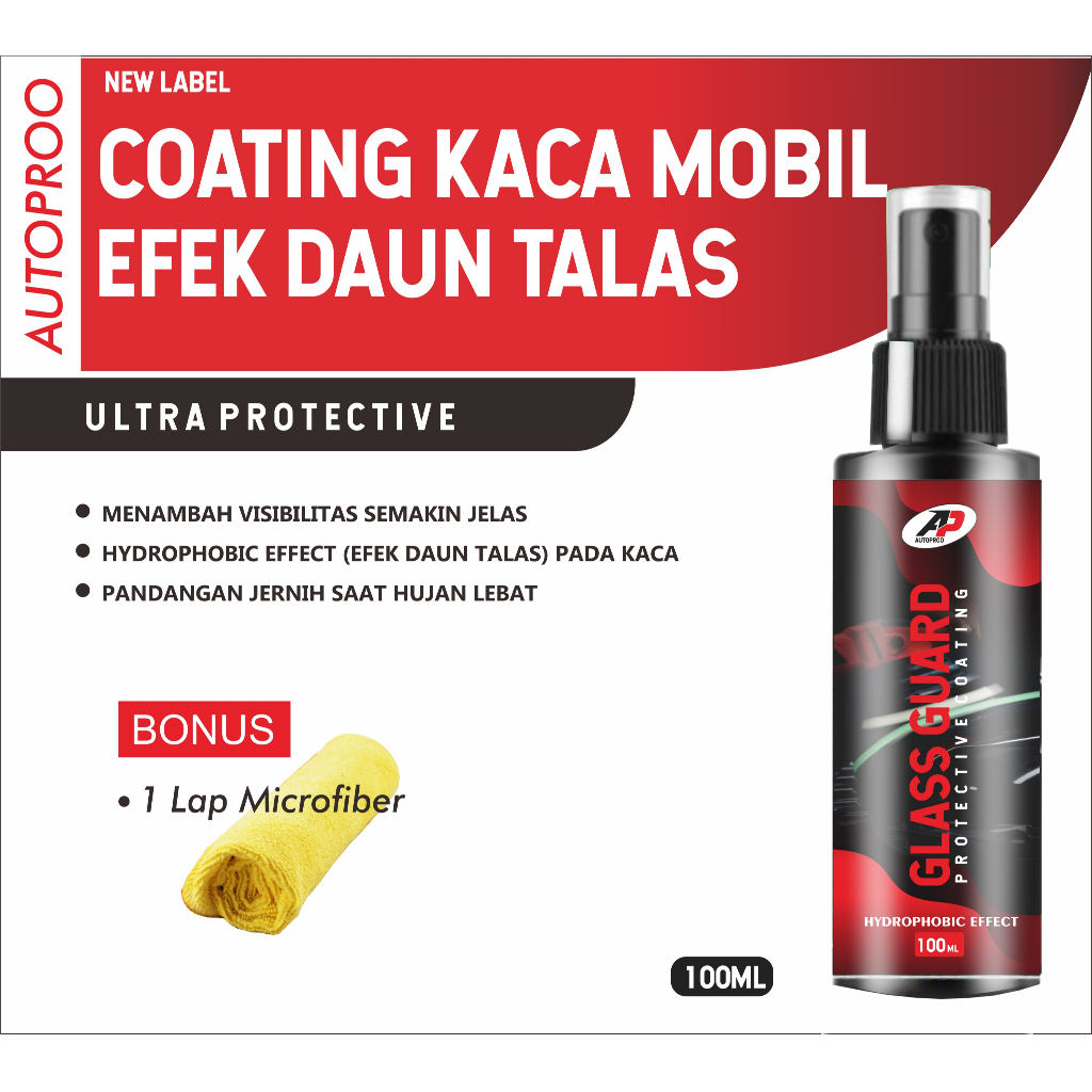 Jual COATING KACA MOBIL HYDROPHOBIC EFFECT | Shopee Indonesia