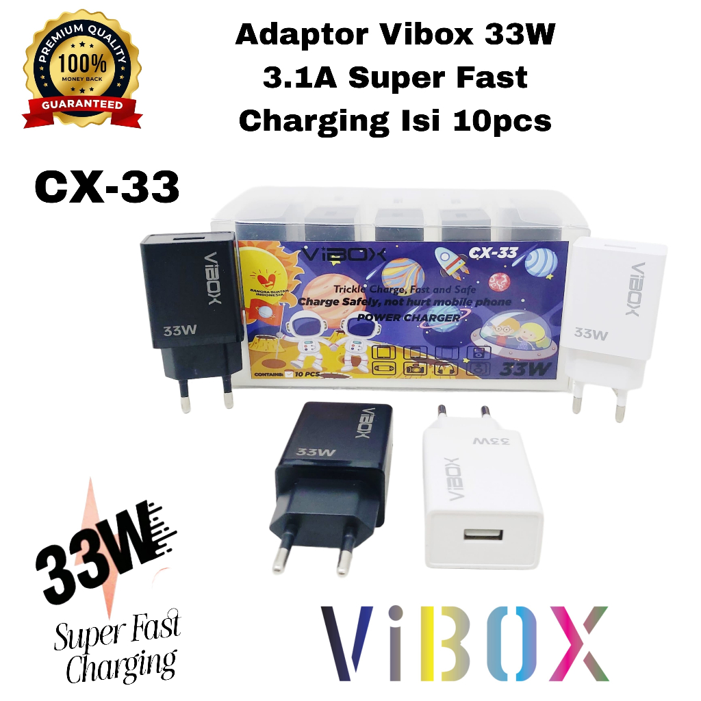 Jual Mega Royx Store Adaptor Charger CX-33 1Usb 2.1A 1Toples 10Pcs | Shopee Indonesia