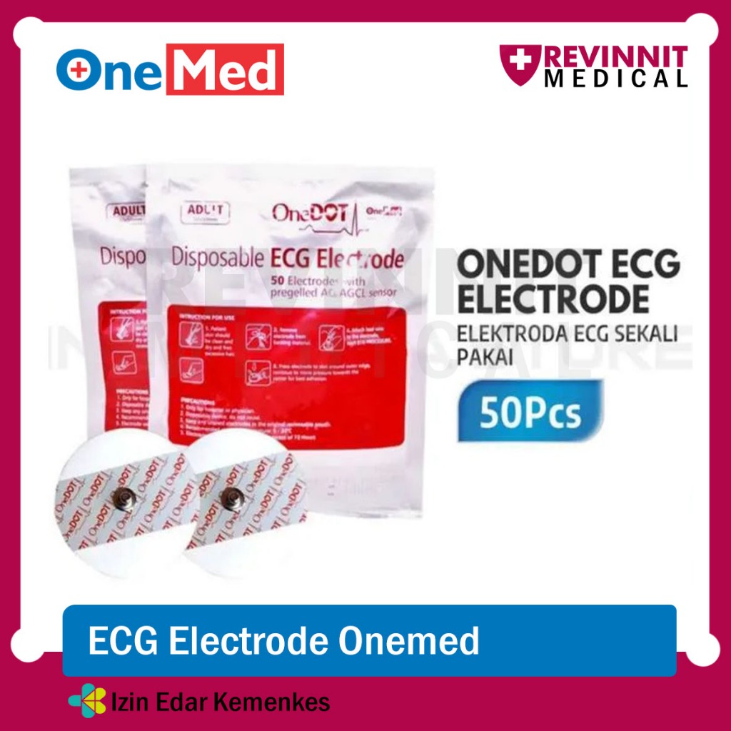 Jual OneDot ECG Electrode | ECG Elektroda Dewasa Onemed 50Pcs | Shopee ...