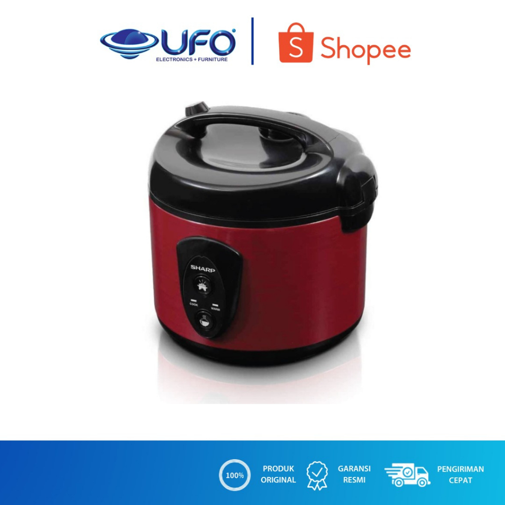 Jual SHARP RICE COOKER 1.8 LITER (MERAH) KSN18MGRD | Shopee Indonesia