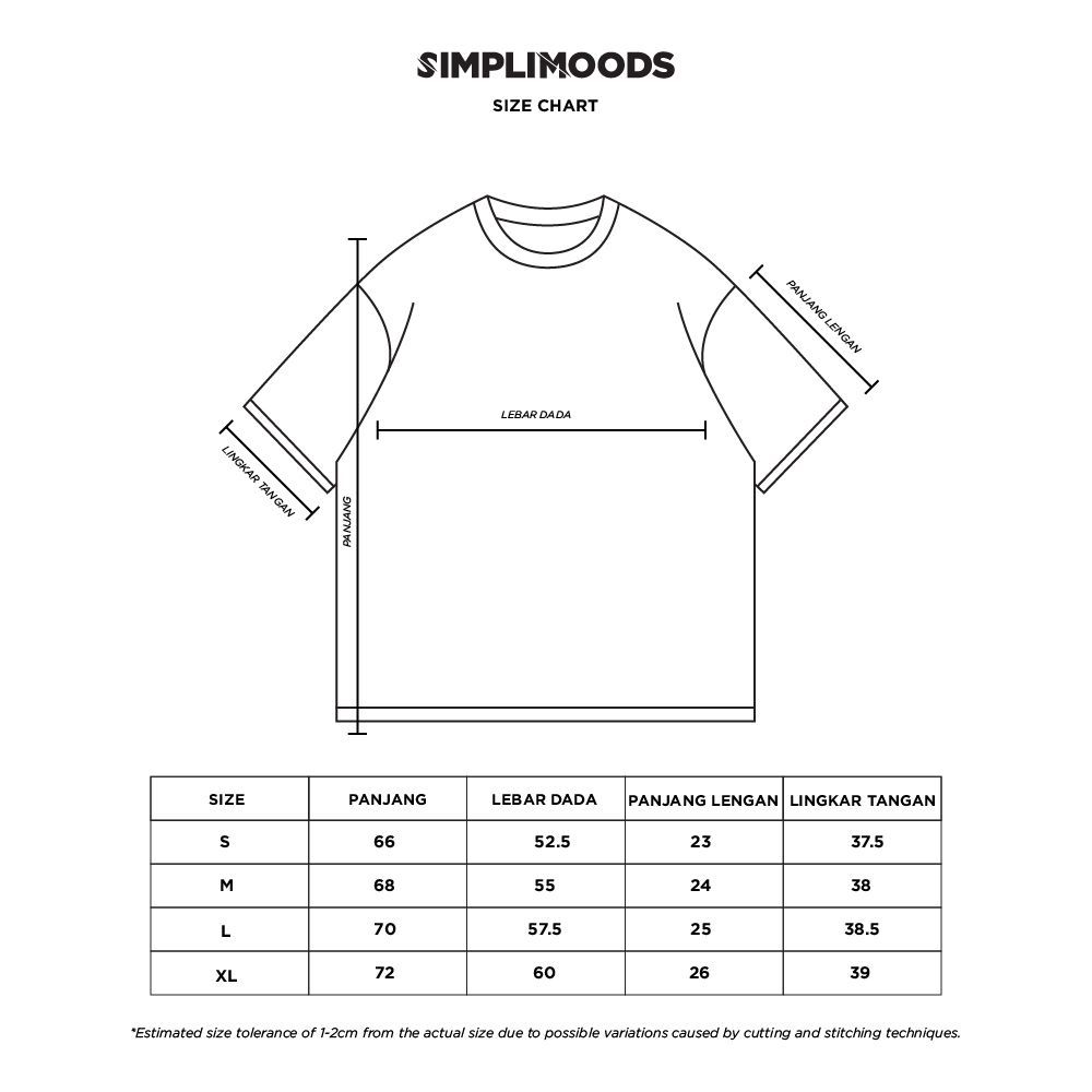 Jual Simplimoods - Baju Kaos Distro Boxy Fit Oversize Tshirt Untuk Pria ...