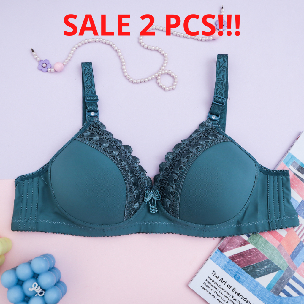 Jual (2 PCS) Bra Seamles Brokat BELLEWEAR Motif Random Cup B to C 777/ ...