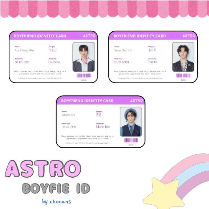 Jual boyfie id | astro vers. purple id | id card | Shopee Indonesia