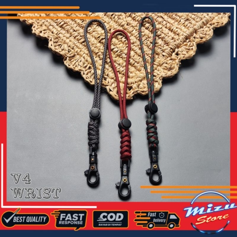 Jual V4 WRIST STRAP PARACORD LANYARD HAND/ FINGER TALI GANTUNGAN HP ...