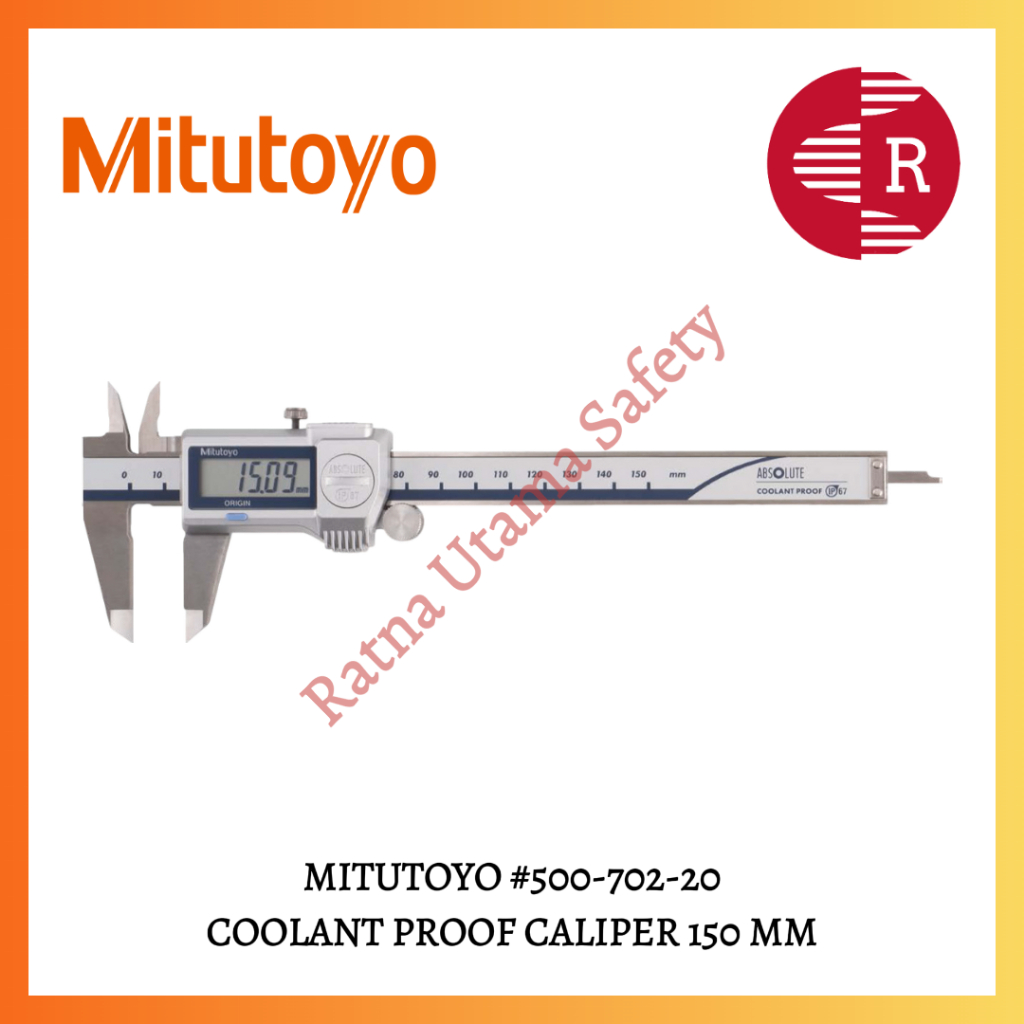 Jual Sketmat Digital Caliper Coolant Proof 150 mm Mitutoyo 500-702-20 ...