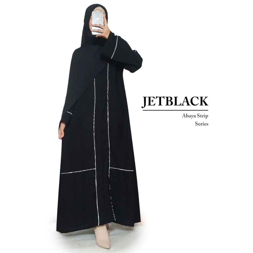 Jual Hafsha Abaya Gamis Syari muslimah Haji dan Umroh lengan panjang bahan cringkel | Shopee ...