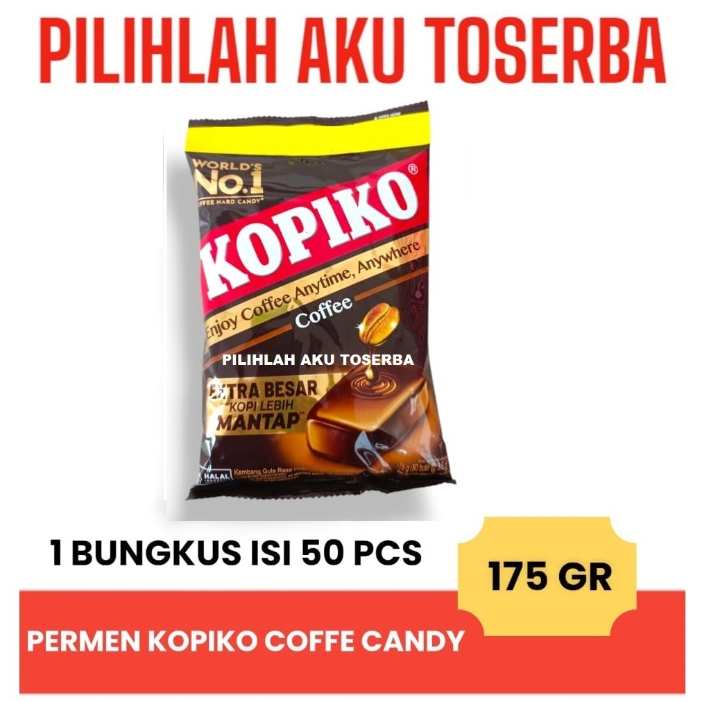 Jual Permen Kopi KOPIKO COFFEE CANDY - 175 Gr isi 50 Pcs (HARGA 1 ...