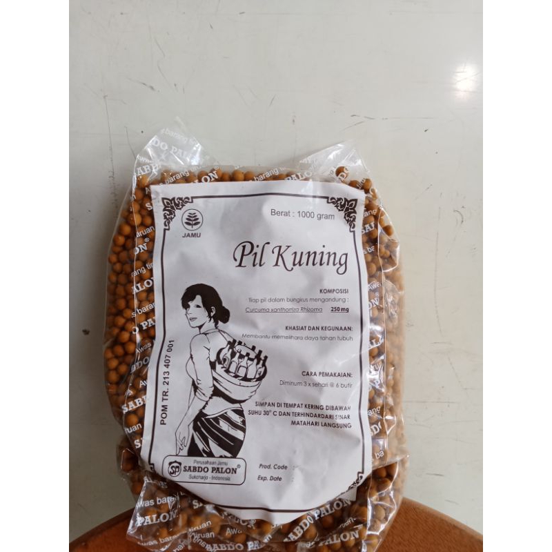 Jual Jamu Pil Kuning ( kolesterol )Asli Original SABDO PALON Kemasan 1 ...