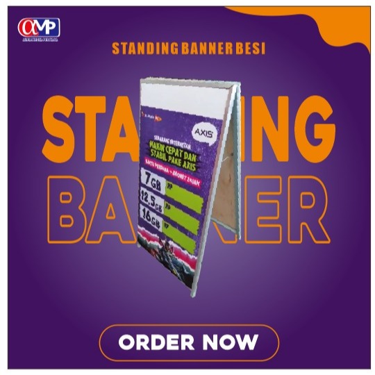 Jual STANDING BANNER BESI KNOCKDOWN / STANDING BANNER BONGKAR PASANG ...