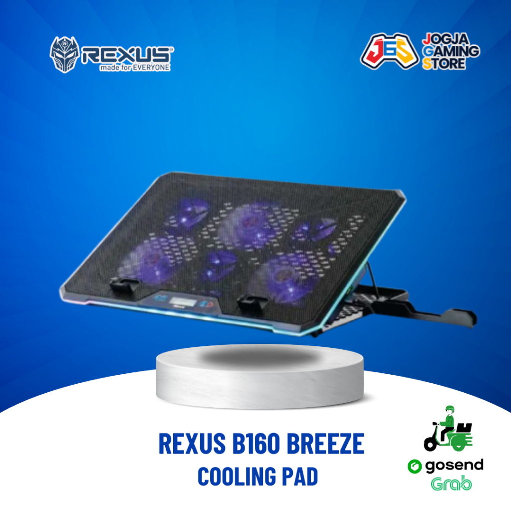 Jual Rexus Breeze B160 B-160 RGB Cooling Pad Fan Kipas Laptop | Shopee ...