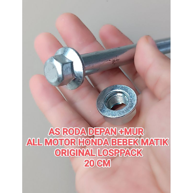 Jual AS RODA DEPAN ORIGINAL LOSPPACK 20 CM BEAT VARIO 110 VARIO 125 ...