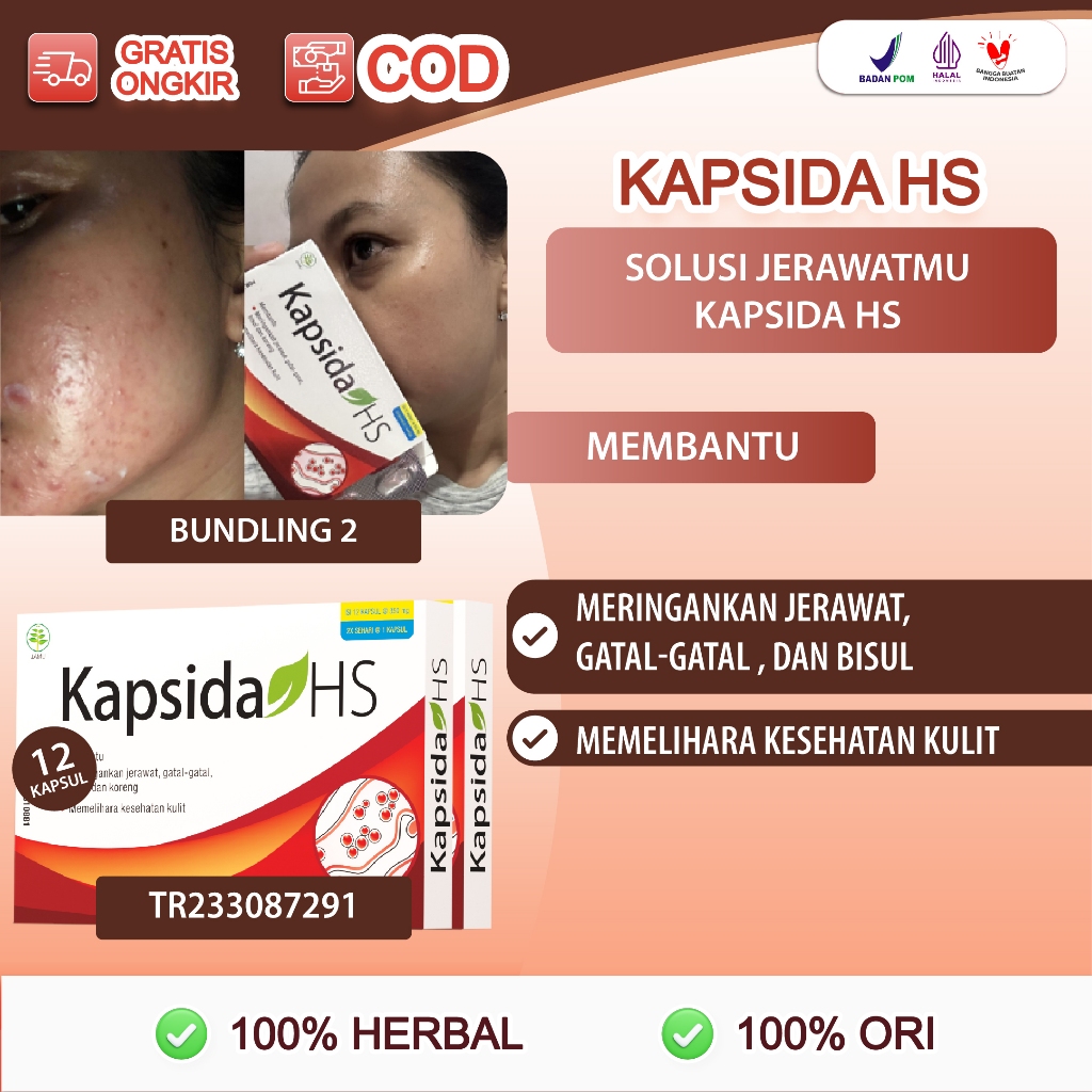Jual KAPSIDA HS Isi 12 Kapsul BUNDLING 2 - Kembang Bulan - Membantu ...