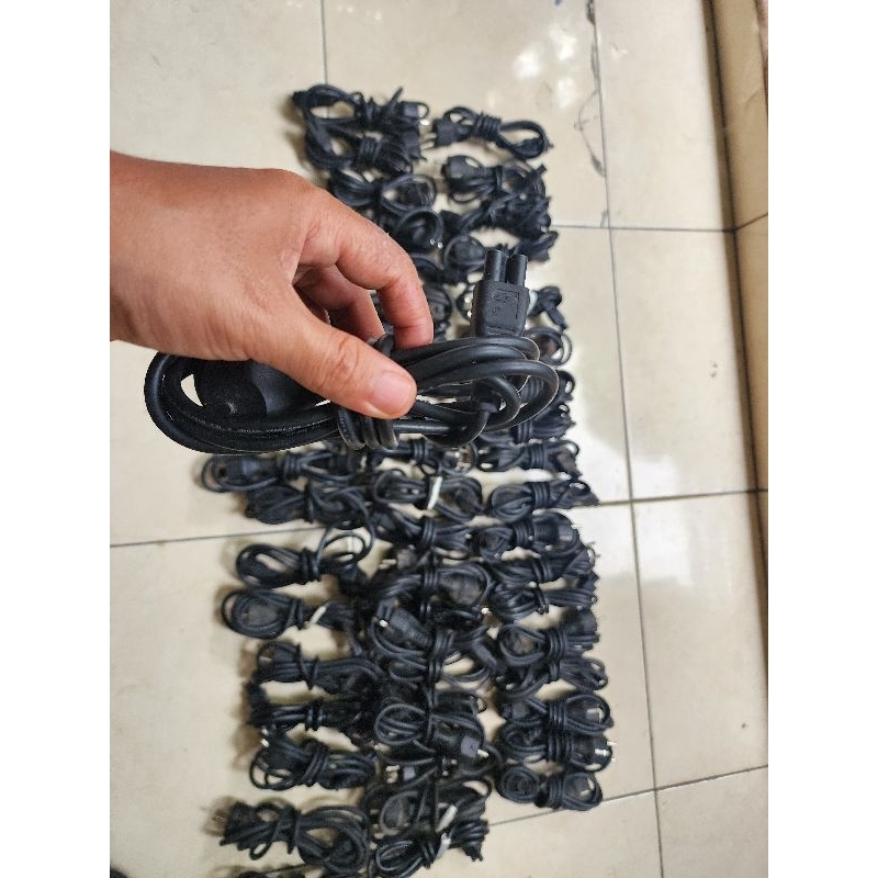Jual KABEL POWER LAPTOP MINI PC LOBANG TIGA 3 CHARGER LAPTOP MINI PC ...