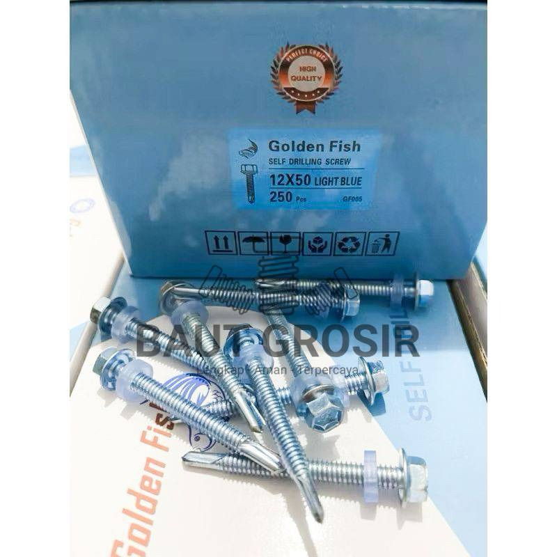 Jual [SATUAN] Golden Fish - Baut Baja Ringan | Sekrup | Sekrup (SEMUA ...