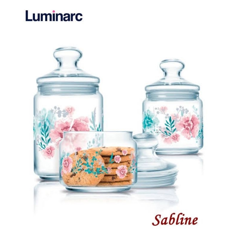 Jual Luminarc Toples Pot Club Sabline Set of 3 P2334 | Shopee Indonesia