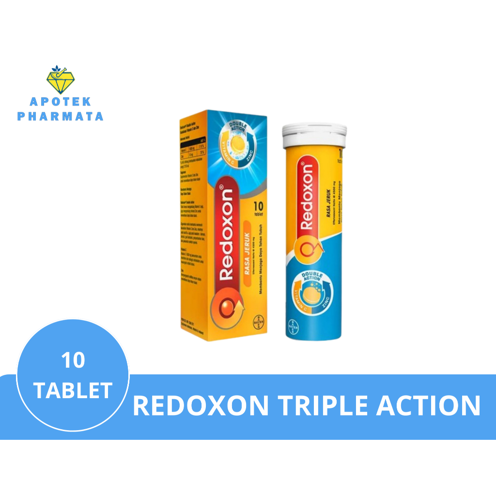 Jual Redoxon Triple Action isi 10 Tablet Effervescent | Shopee Indonesia