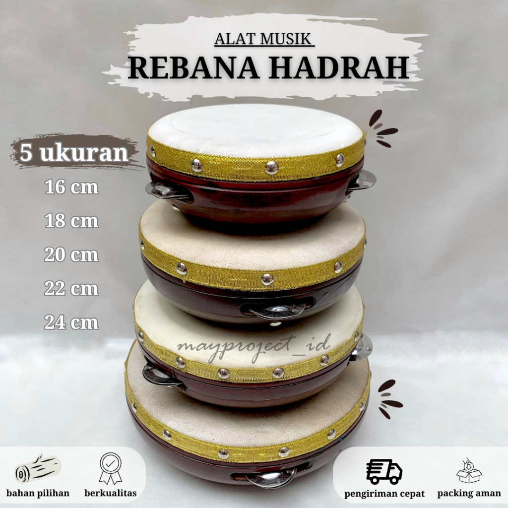 Jual Rebana Hadrah Alat Musik Terbang Hadroh Keplak Rebana Anak Rebana ...