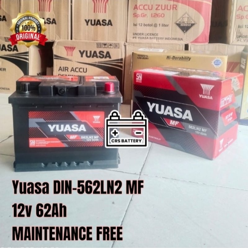 Jual Aki Accu Innova Reborn, Fortuner VRZ Bensin Yuasa 562LN2 LN2 MF ...