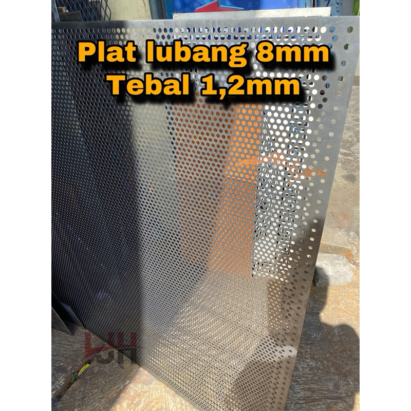 Jual Plat lubang 8mm tebal 1,2mm . plat besi bulat plate perforated ...