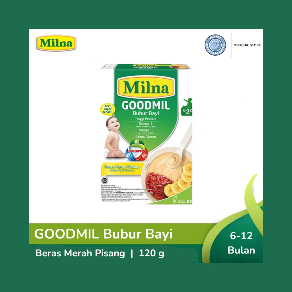 Jual MILNA GOODMIL BERAS MERAH PISANG 120 G | Shopee Indonesia