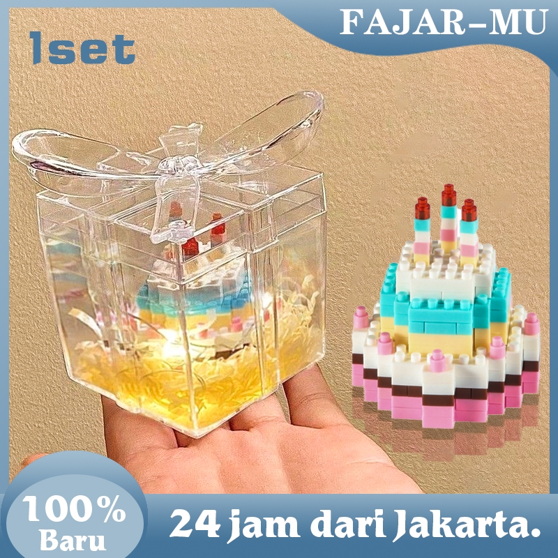 Jual Mainan Bricks Block Kue Ulang Tahun Balok Susun Mini Cake Mainan ...