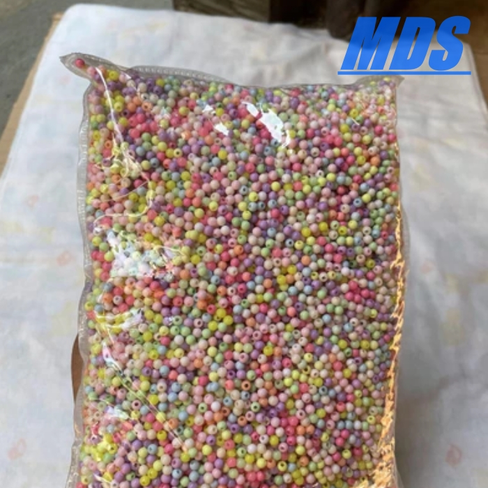 Jual 1pon manik mote susu warna pastel bulat 4mm | Shopee Indonesia