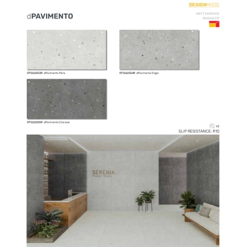 Jual Roman Granit dPavimento big slab 120x60 motif teraso matt surface ...