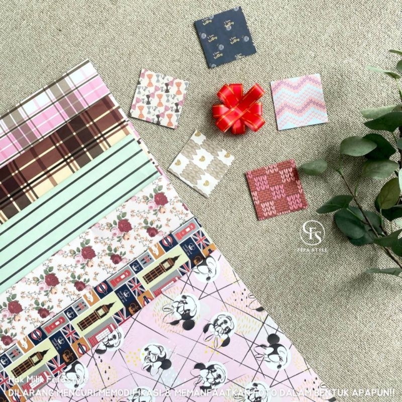 Jual Kertas Kado (Free kartu ucapan) | Shopee Indonesia