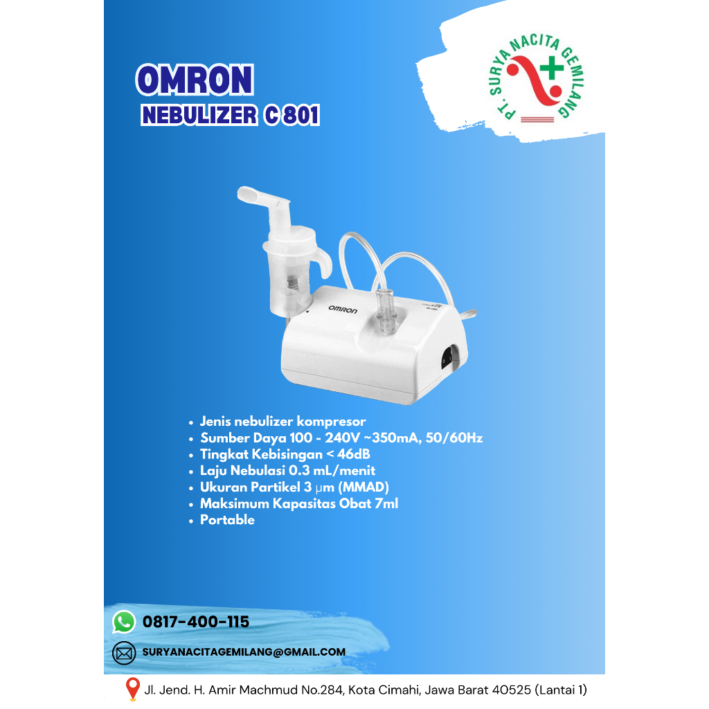 Jual Kompressor Nebulizer Omron NE-C801 | Shopee Indonesia