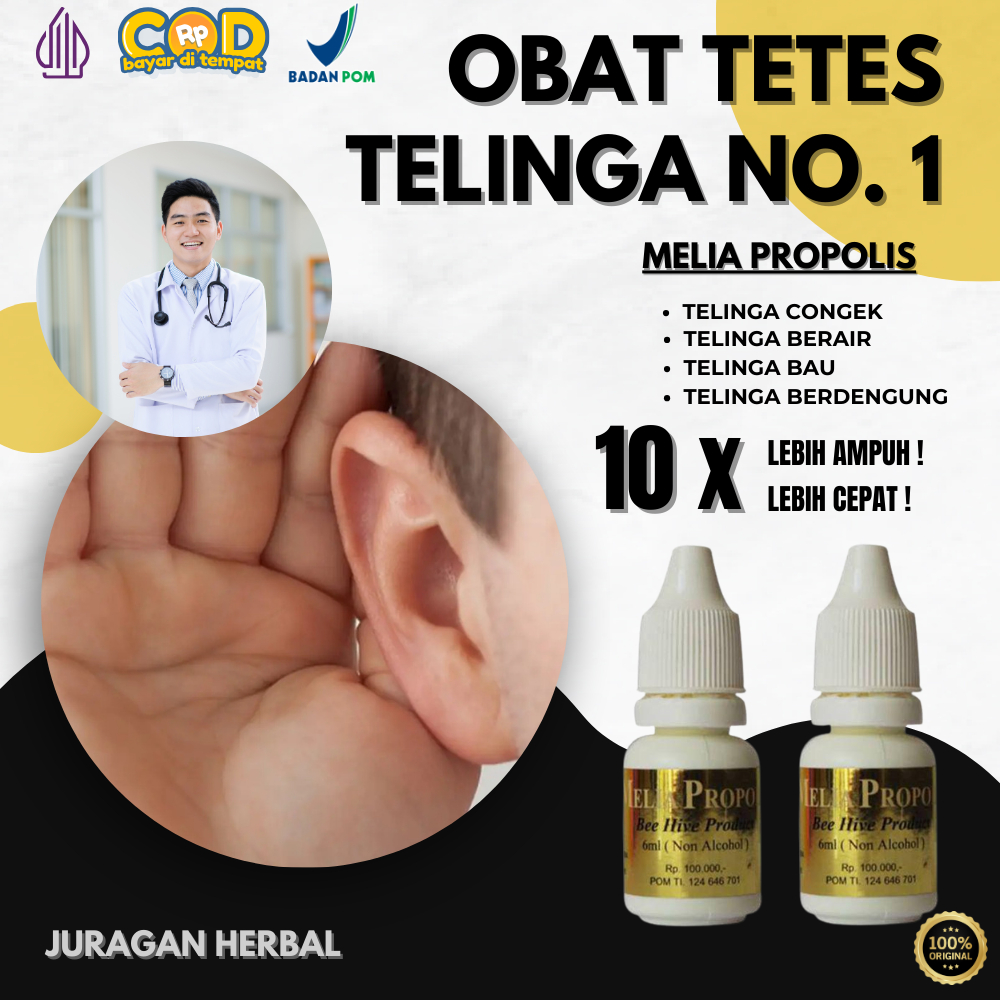 Jual Obat Telinga Gatal dan Berdengung Alami dengan Melia Propolis ...