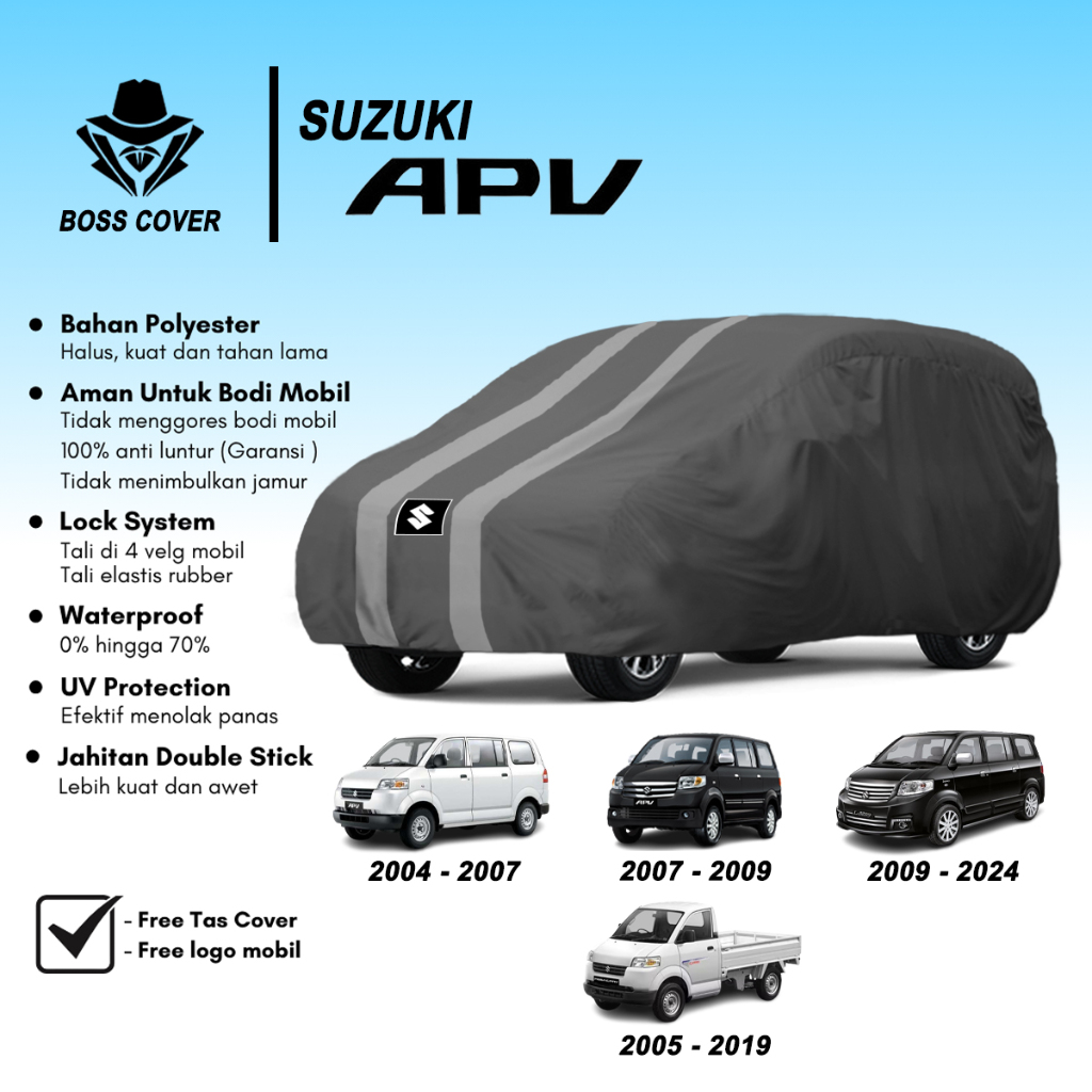 Jual Boss Cover Body Cover Mobil APV Sarung Mobil Suzuki APV Arena ...