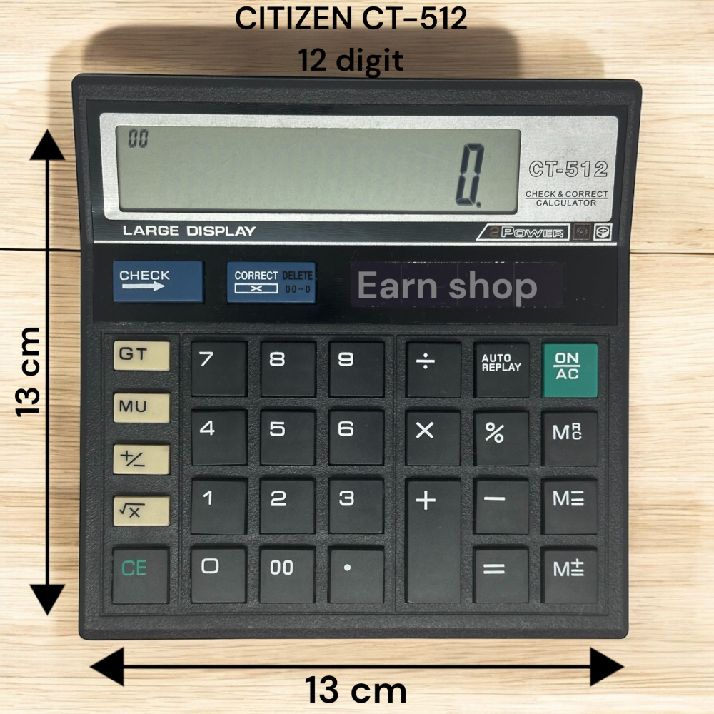 Jual Kalkulator Calculator Citizen 12 digit Citizen CT-512 12Digit | Shopee Indonesia