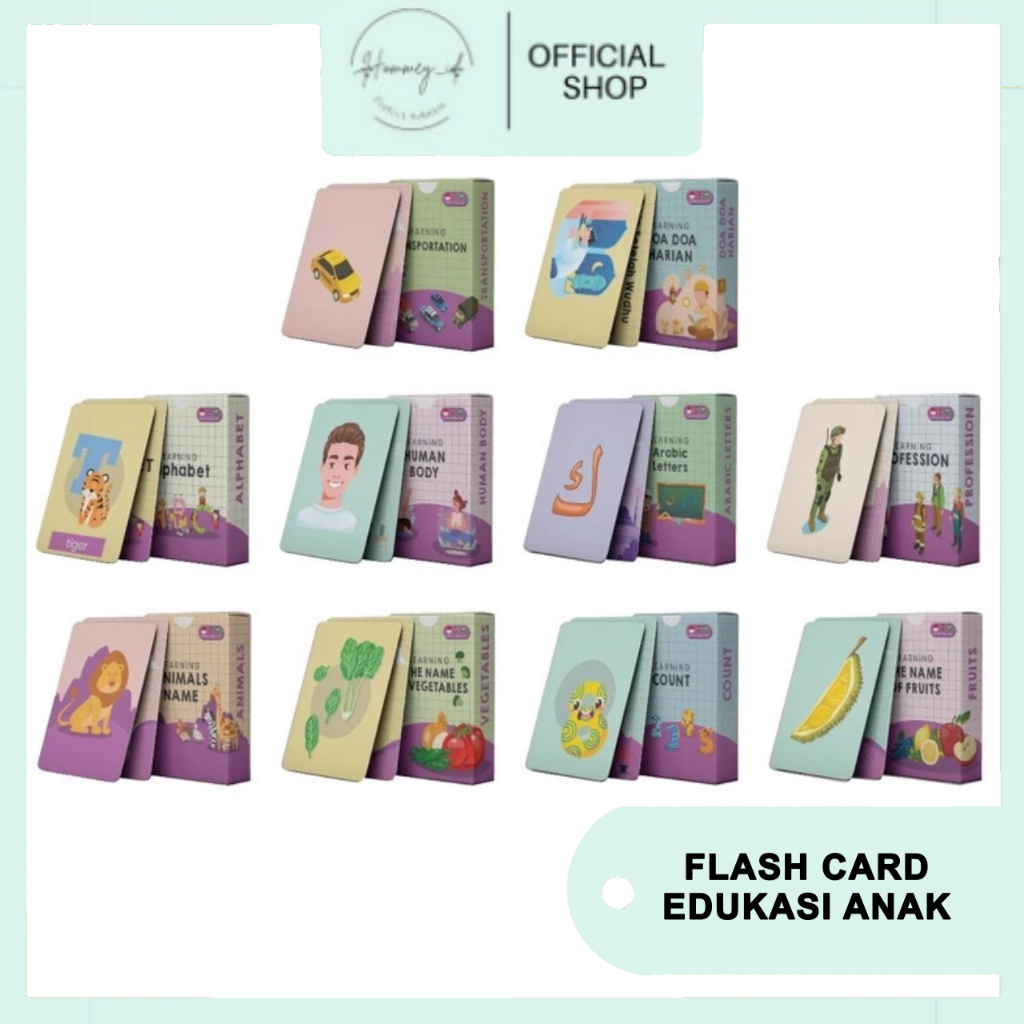 Jual HOMMEY ID - MAINAN FLASH CARD | FLASHCARD BELAJAR EDUKASI ANAK | KARTU EDUKASI ANAK | FLASH ...