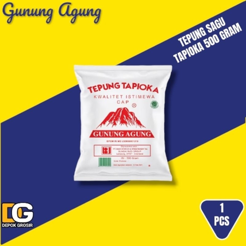 Jual Tepung Tapioka Gunung Agung 500gr | Shopee Indonesia