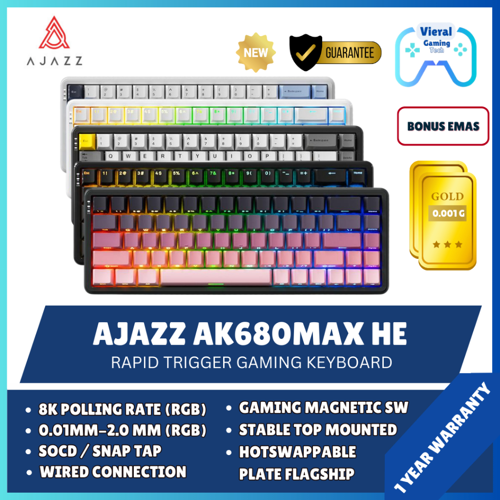 Jual Ajazz AK680 MAX HE / AK680MAX HE SP / AK-680 MAX HE Rapid Trigger ...