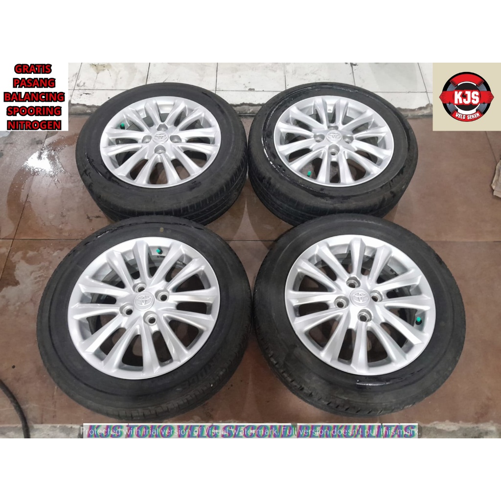 Jual VELG RACING SECOND MODEL OEM ETIOS RING 15 PCD 4X100 LEBAR 5.5 RATA OFFSET 45 SILVER + BAN ...
