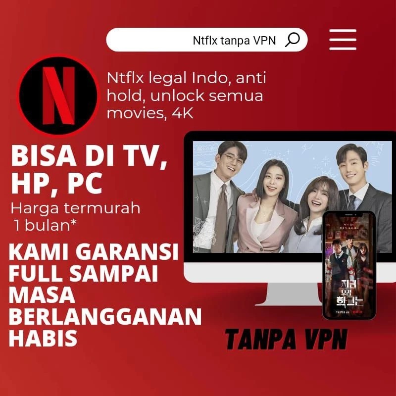 Jual NETFLXXX PERMIUM 1 BULAN FULL GARANSI 4K UHD PEERMIIIUMMMEE | Shopee Indonesia