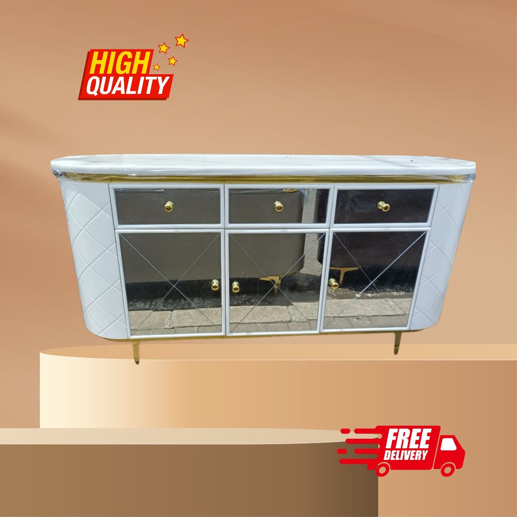 Jual buffet tv meja tv minimalis oval kaca | Shopee Indonesia