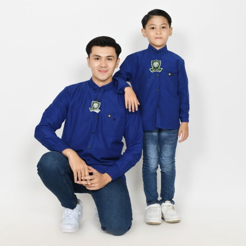 Jual BOY MOM Bca Panjang Poplin Kemeja Polos Couple Ayah Dan Anak Warna ...