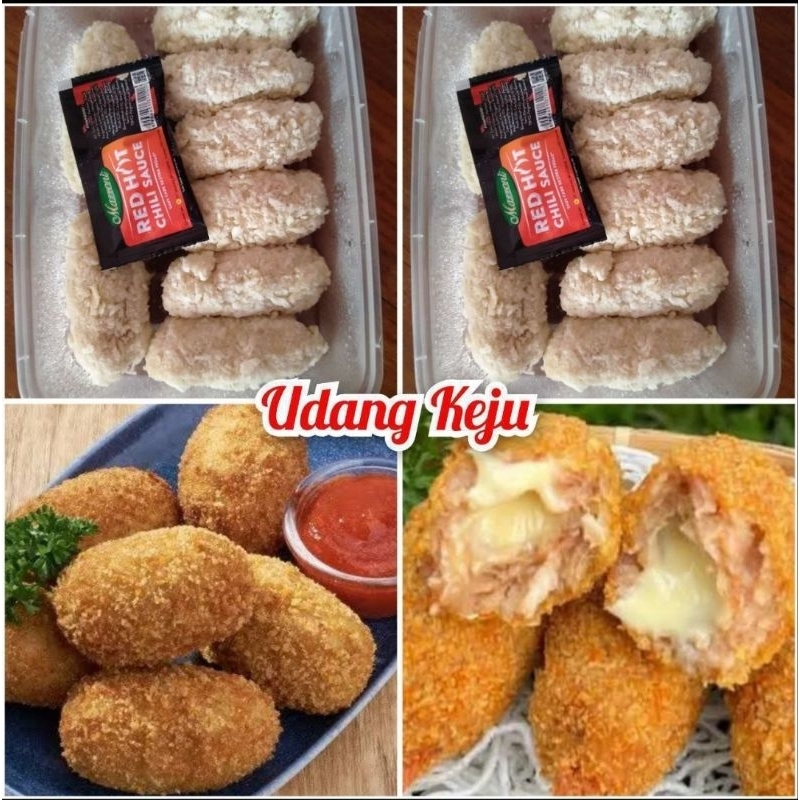 Jual Frozen Bandung Udang Gulung isi keju ala bento shrimp roll isi 8 ...