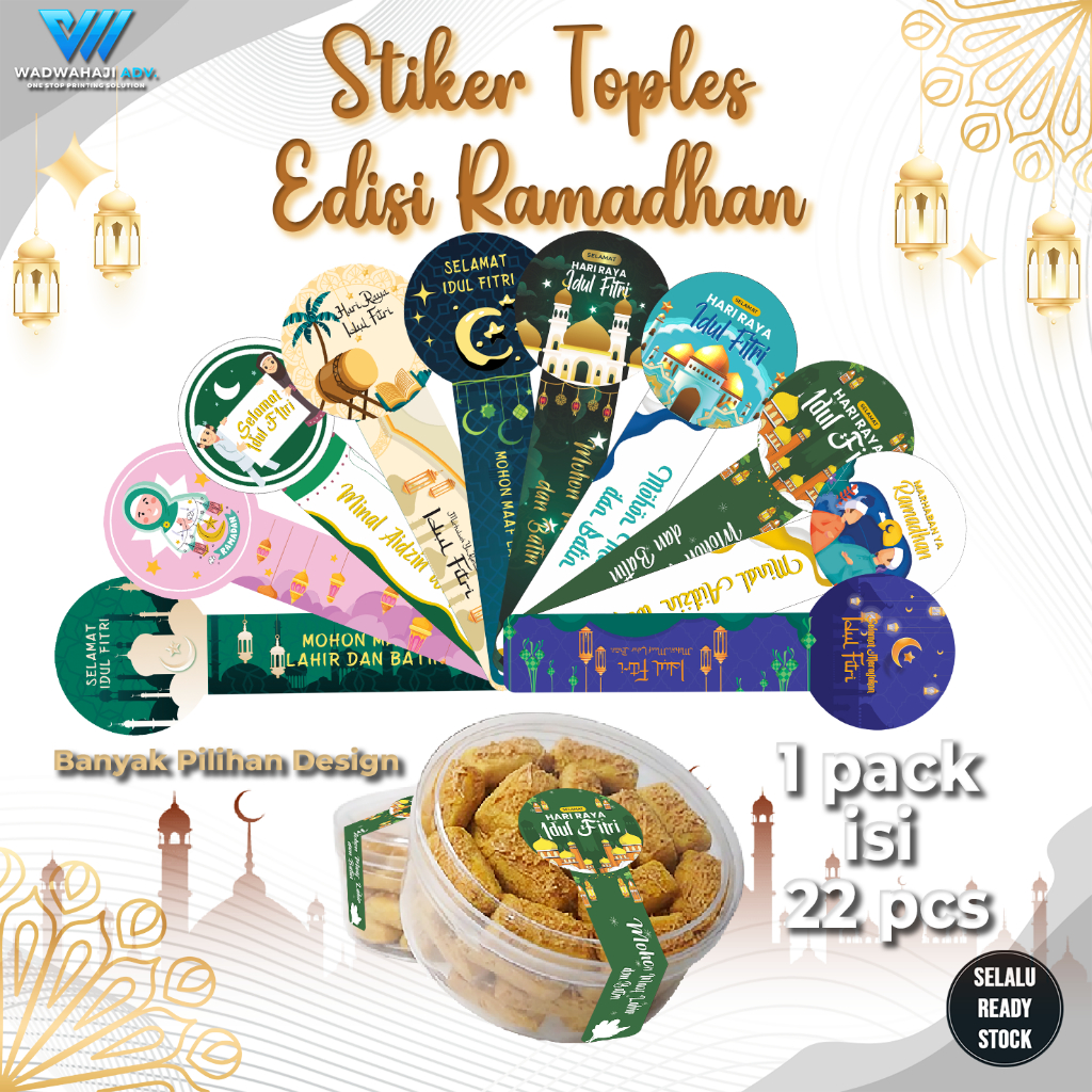 Jual Stiker Segel Toples Lebaran Idul Fitri (1 pack isi 22 pcs) Stiker ...
