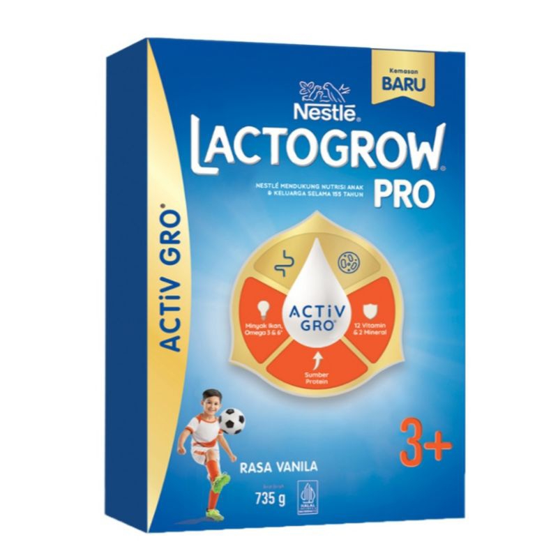 Jual Nestle Lactogrow Pro 3+ Susu Pertumbuhan Anak 3-5 Tahun 735gr ...